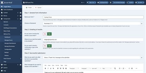 Joomla Form Builder And Manager Rsform Pro