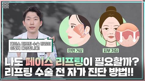 처진 피부에는 어떤 방법이 최선일까 다양한 페이스 리프팅 수술 방법 공개 4월31일 성형외과 Youtube
