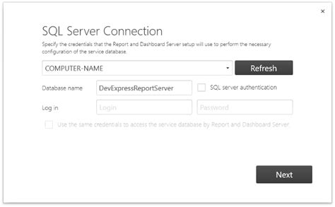 Report And Dashboard Server Installation Report And Dashboard Server DevExpress Documentation