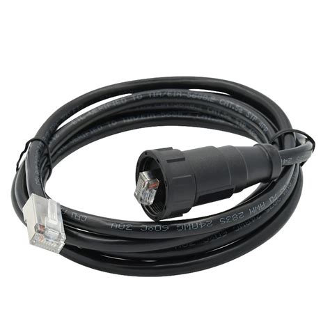 Male To Male Waterproof Rj Ethernet Connector Quick Lock P C Molded Cable