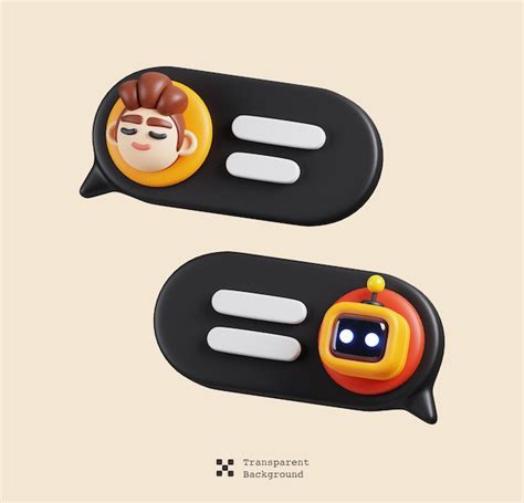 Premium Psd Chatting With Chat Bot Icon Isolated Ai Support And Artificial Intelligence 3d