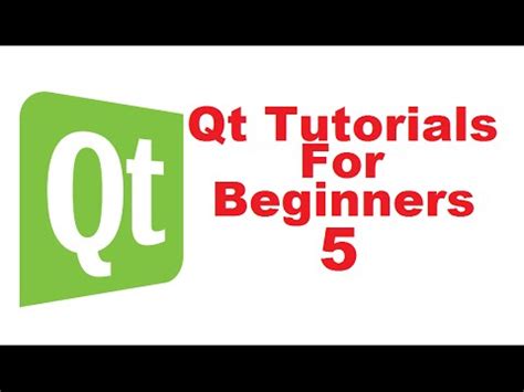 Qt Tutorials For Beginners Qt Signal And Slots YouTube