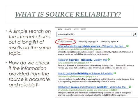 2 Source Reliability Ppt