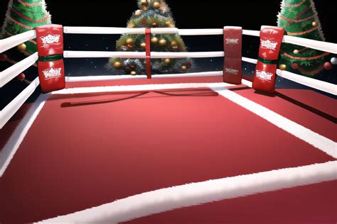 Christmas Themed Wrestling Ring Novelai By Kawaiimixedwrestling On