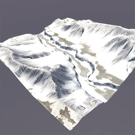 눈 덮인 지형 팩 2 3d 모델 89 Unknown Obj Max Fbx Dae C4d Blend 3ds Free3d