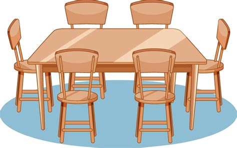 Dining Table And Chair Clipart Dining Table Clipart Vector Images