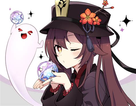 Digital Art Anime Anime Girls Anime Games Hu Tao Genshin Impact Fan Art Genshin Impact