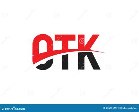 Otk Letter Initial Logo Design Vector Illustration Stock Vector