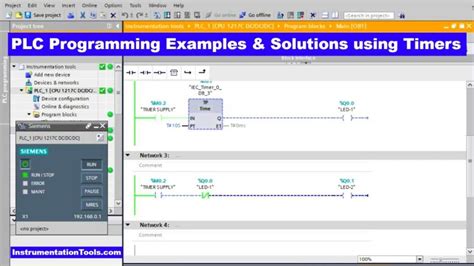 Plc Programming Examples And Solutions Using Timers Instrumentation Tools