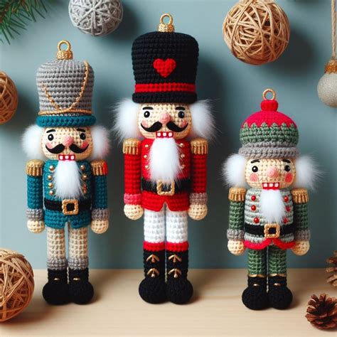 Crochet Nutcracker Ornaments Christmas Idea Yours Patterns