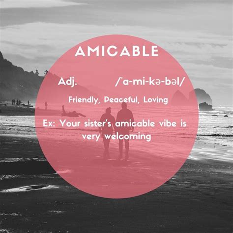 Amicable Definition