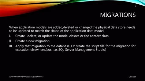 Introducing Entity Framework Core Ppt