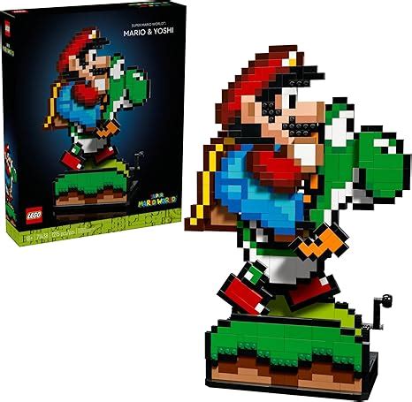 Amazon Com LEGO Super Mario World Mario Yoshi Building Set For Adults Ages 18 Gift For
