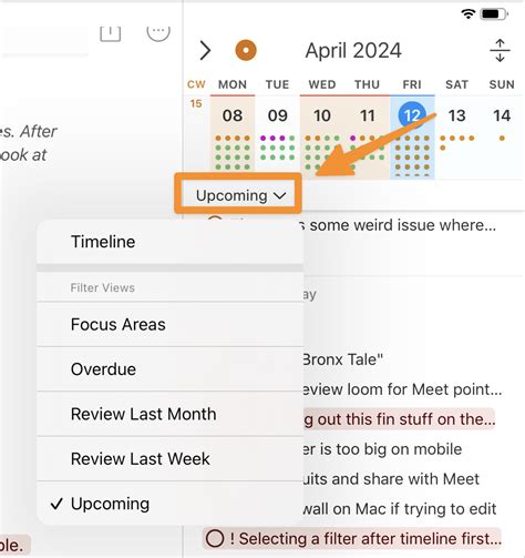 How To Open Sidebar Filters Noteplan Knowledge Base