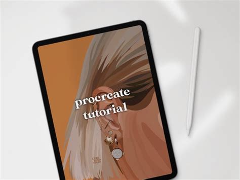 Procreate Digital Art Illustration Portrait Tutorial How To Etsy