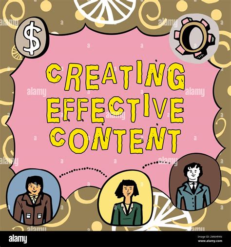 Text Caption Presenting Creating Effective Content Word Written On