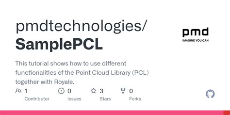 GitHub Pmdtechnologies SamplePCL This Tutorial Shows How To Use Different Functionalities Of