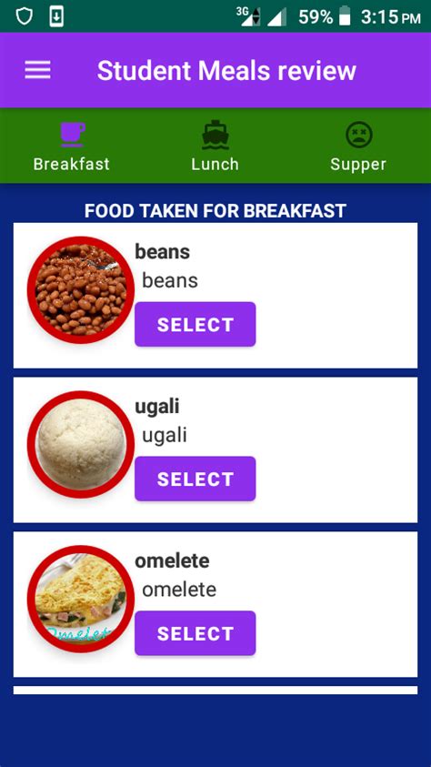 Github Hansonkib Student Meals App Used By Students To Review Services Offered At The