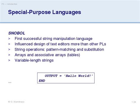 Programming Languages
