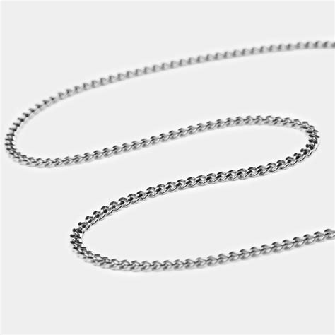 Cuban Chain 3mm Silver Domno Vintage