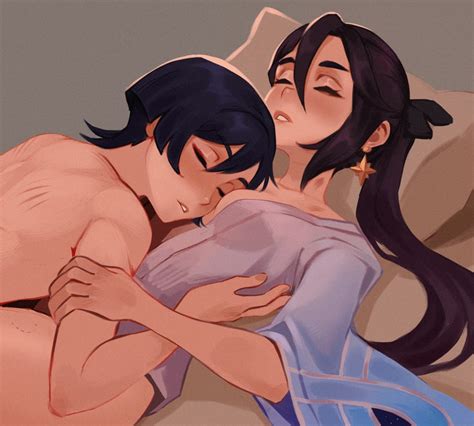 Mona Scaramouche And Wanderer Genshin Impact Drawn By Navadraw