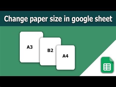 How To Change Paper Size In Google Sheet The Graphic Home