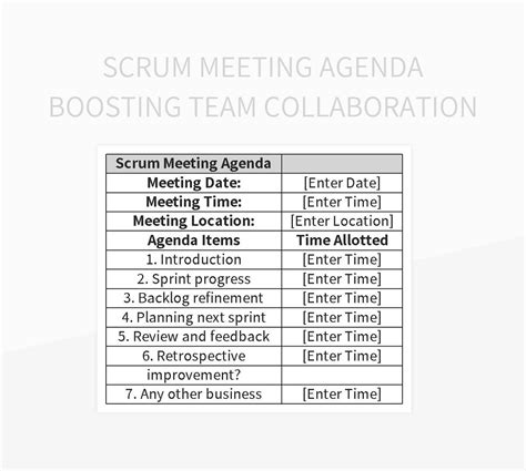 Free Scrum Templates For Google Sheets And Microsoft Excel Slidesdocs