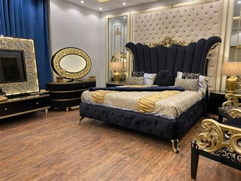 Chiniot Furniture Latest Turkish Bed Set Outstanding Color And Design