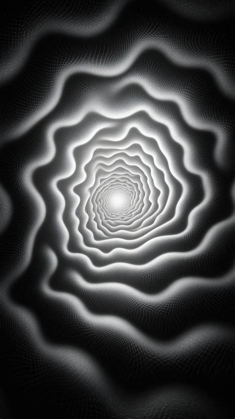 Wavy Concentric Layers In Monochrome Abstract Design Stock Image Image Of Hypnotic Movement