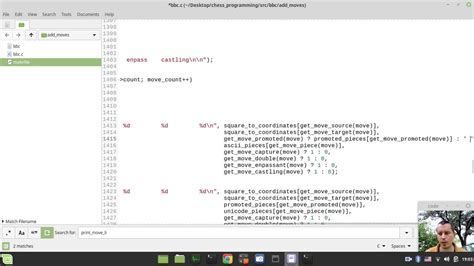 Bitboard Chess Engine In C Populating Move List With Newly Generated Moves Youtube