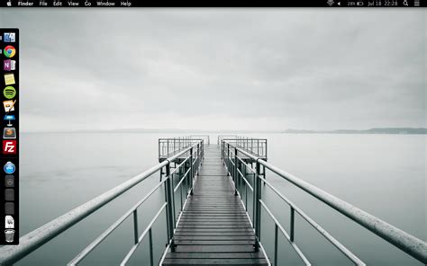 black menu bar dock mac desktop desktops