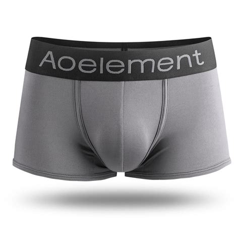 남자 아이스 실크 팬티 옴므 통기성 파우치 남성 섹시한 속옷 섹시한 남자 속옷 사각 팬티 플러스 사이즈 남성 속옷