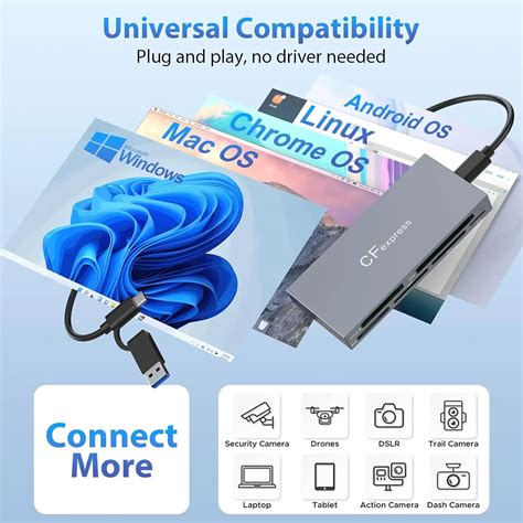 2024 New Launched Aluminum Portable Cfexpress Cf Card Adapter Usb3 2 10gbps Cfexpress Card