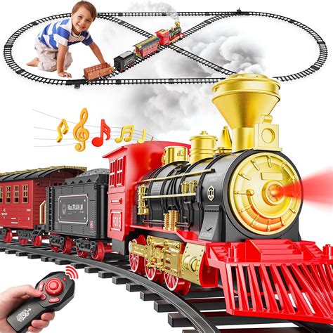 Buy Hot Bee Train Set Remote Control Train Toys With Luxury Tracks Christmas Train Sets For