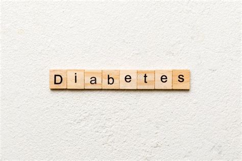 Palabra De Diabetes Escrita En Bloques De Madera Texto De Diabetes En