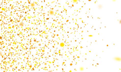 황금 색종이 무작위로 반짝이 틴셀 비행 흰색 배경에 빛나는 고립 된 둥근 입자 가능성에 대한 스톡 벡터 아트 및 기타 이미지 가능성 계절 공휴일 Istock