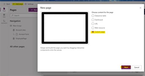 How To Add Custom Page In Model Driven App Crmonce