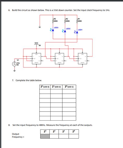 6 build the circuit as shown below this is a 3 bit