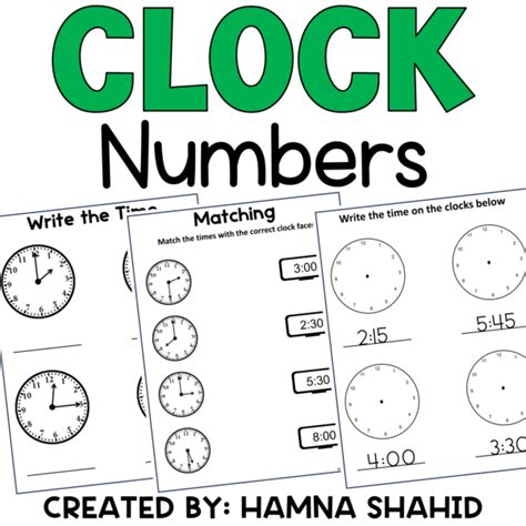 Clock Numbers Made By Teachers