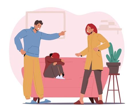 가족 문제 무료 벡터