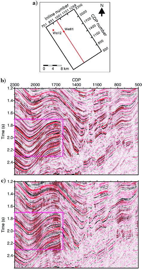 the 3d seismic data set a the base map of the 3d seismic survey the