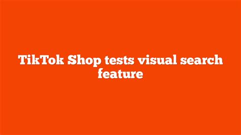 TikTok Shop Tests Visual Search Feature YO SEO TOOLS