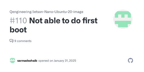 Not Able To Do First Boot Issue Qengineering Jetson Nano Ubuntu Image Github