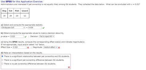Solved Use Spss For This Application Exercise