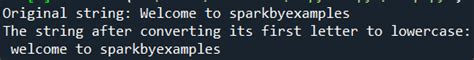 Python Lowercase First Letter Spark By {examples}