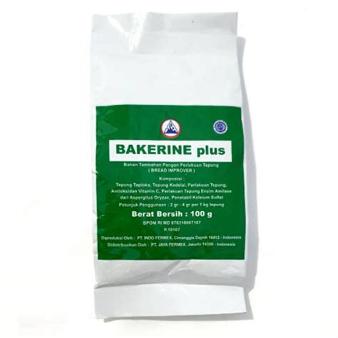 Jual Bakerine Plus Bread Improver 100 Gr 1968 Shopee Indonesia