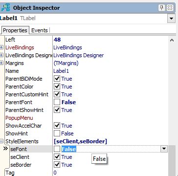 Delphi Change Metropolis UI Font Color Stack Overflow
