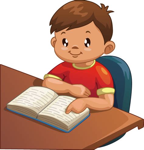 Мальчик учит уроки ПНГ на Прозрачном Фоне • Скачать Png Мальчик учит уроки