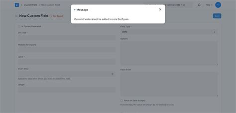 How To Customize A Core Doctype Erpnext Frappe Forum