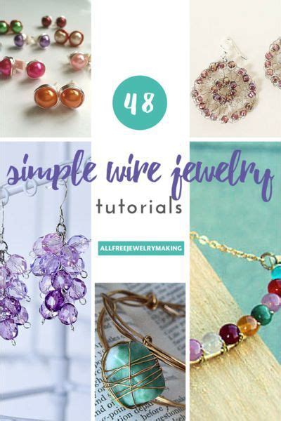48 Wire Jewelry Tutorials Great For Beginners Jewelry Making